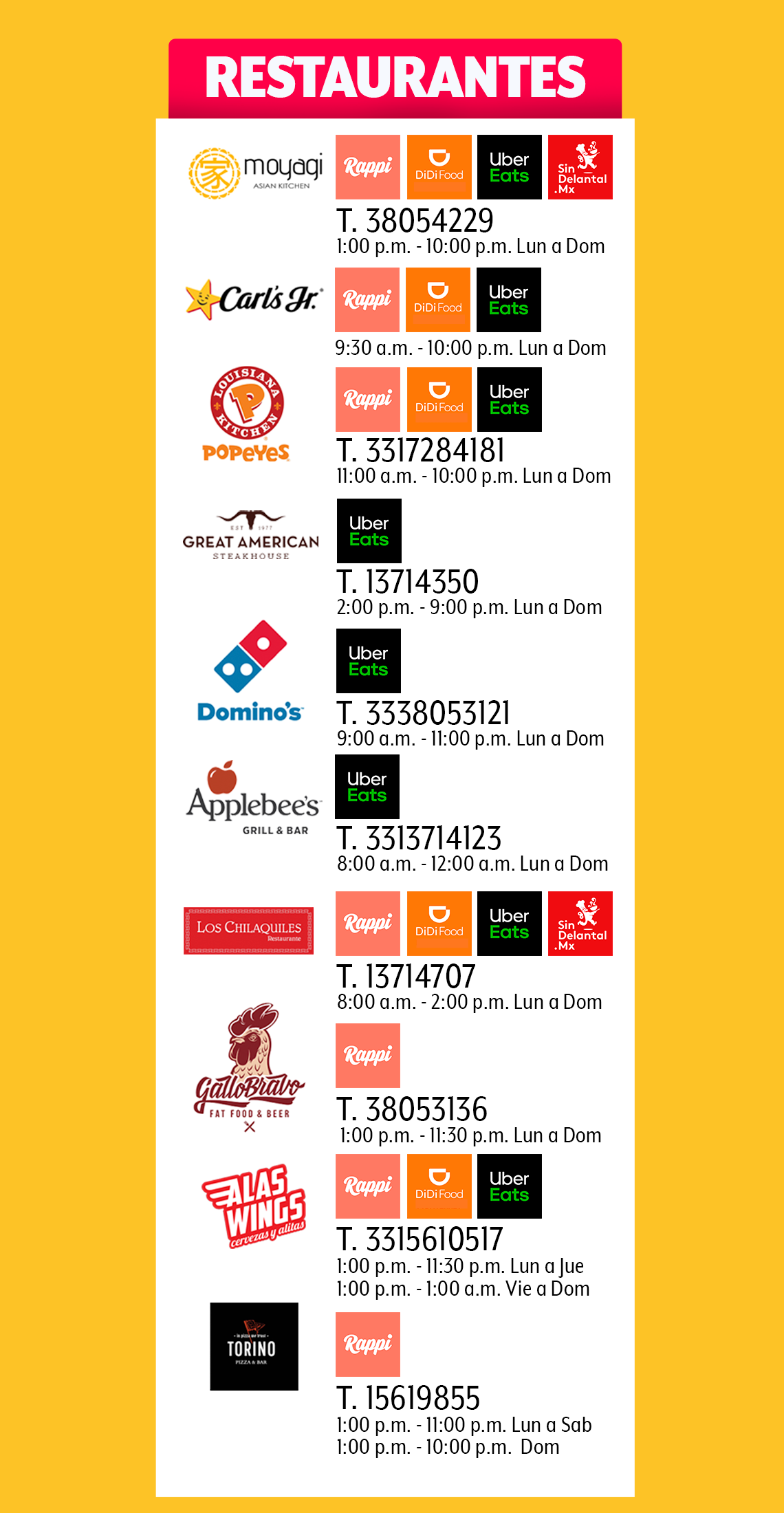 Servicio a domicilio - Centro Comercial - Real Center